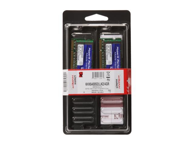 HyperX 4GB (2 x 2GB) 200-Pin DDR2 SO-DIMM DDR2 800 (PC2 6400) Dual ...