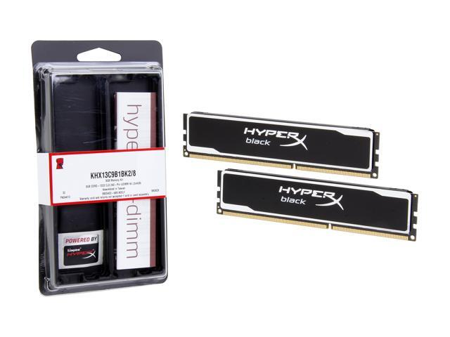 HyperX Black Series 8GB (2 x 4GB) DDR3 1333 Desktop Memory Model ...