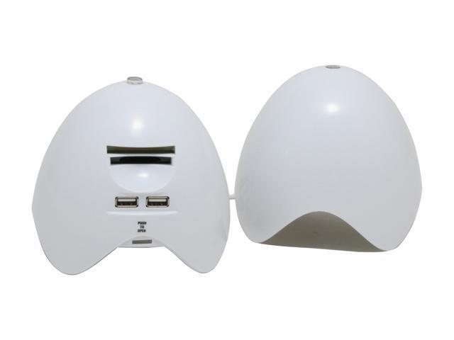 AVS Gear PI-FHB05-EGG USB 2.0 Egg Shape COMBO Device Card Reader / Hub ...