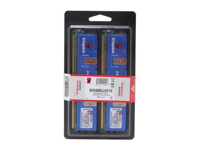 HyperX 1GB (2 x 512MB) DDR 500 (PC 4000) Dual Channel Kit Desktop ...