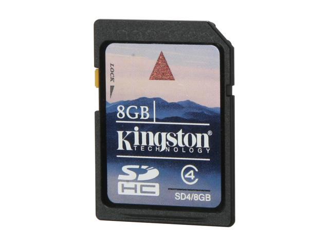 Kingston 8GB Secure Digital High-Capacity (SDHC) Flash Card Model SD4 ...