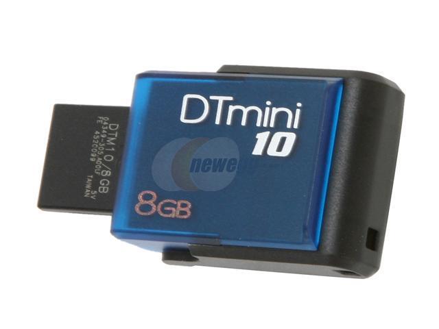Kingston DataTraveler Mini 10 8GB USB 2.0 Flash Drive (Blue) - Newegg.com