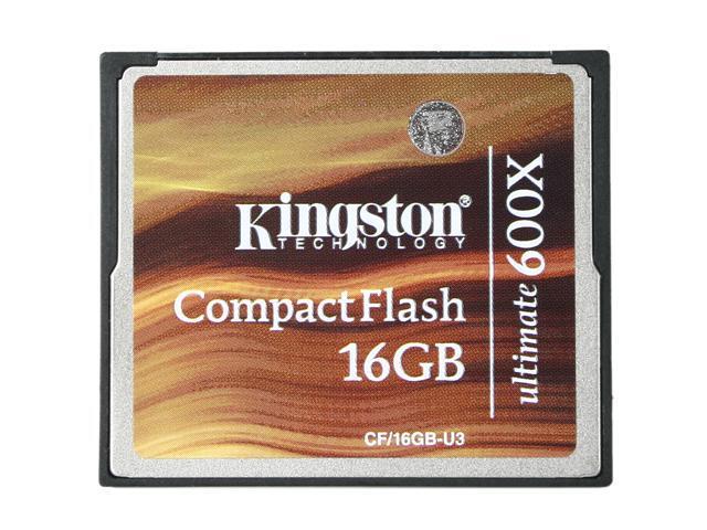 Kingston Ultimate 16GB Compact Flash (CF) Flash Card Model CF/16GB-U3 ...