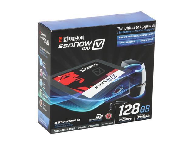 Kingston SSDNow V100 2.5" 128GB SATA II Internal / External Solid State Drive (SSD) SV100S2D ...