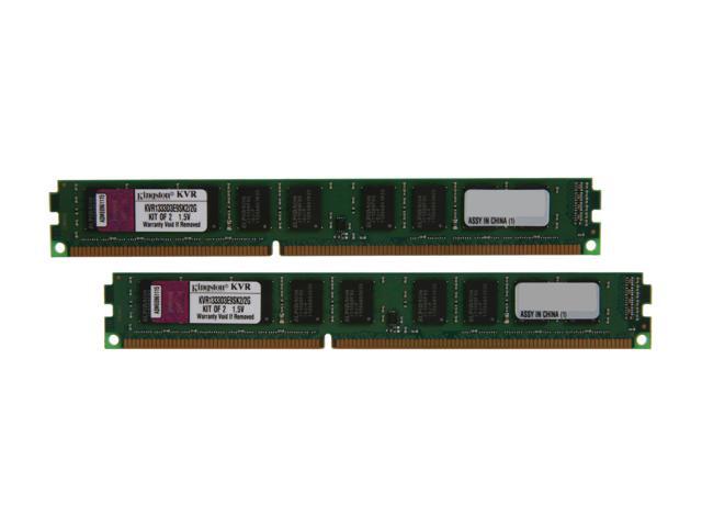 Kingston 2GB (2 x 1GB) ECC Unbuffered DDR3 1333 Server Memory Model ...