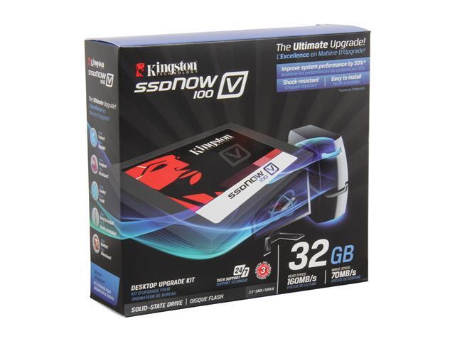 Kingston SSDNow V100 SV100S2D/32G 2.5" 32GB SATA II Internal Solid State Drive (SSD) (Desktop ...