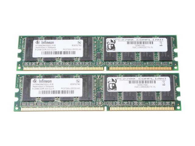VIKING 1GB (2 x 512MB) DDR 333 (PC 2700) Dual Channel Kit Desktop ...
