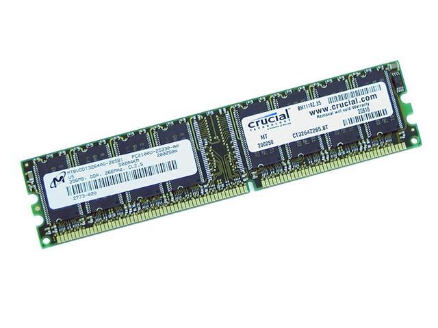 Crucial 256MB DDR 266 (PC 2100) System Memory Model CT3264Z265 8T ...