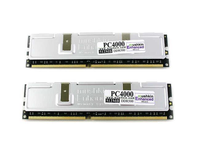 Mushkin Enhanced 1GB (2 x 512MB) DDR 500 (PC 4000) Dual Channel Kit ...