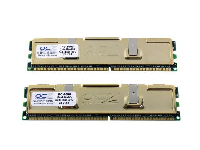 Open Box: OCZ Gold Revision 2 512MB (2 x 256MB) DDR 500 (PC 4000) Dual ...