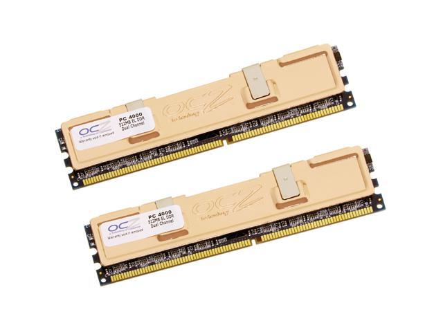 OCZ Enhanced Latency 1GB (2 x 512MB) DDR 500 (PC 4000) Dual Channel Kit ...