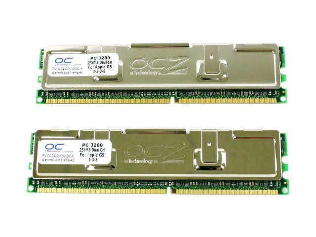 Open Box: OCZ 512MB (2 x 256MB) DDR 400 (PC 3200) Dual Channel Kit ...