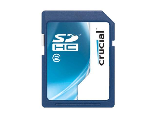 Crucial 8GB Secure Digital High-Capacity (SDHC) Flash Card Model ...