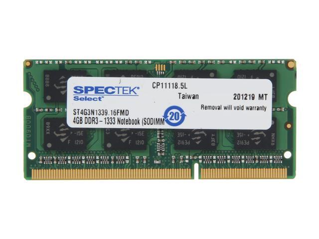 SPECTEK by Micron Technology 4GB 204-Pin DDR3 SO-DIMM DDR3 1333 (PC3 ...