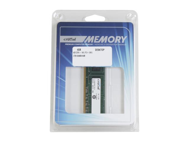 Crucial 4gb Ddr3 1600 Pc3 12800 Desktop Memory Model Ct51264ba160b