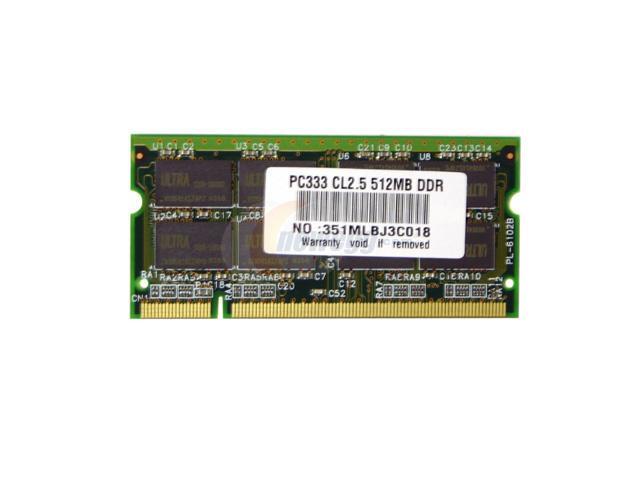 SimpleTech 512MB 200-Pin DDR SO-DIMM DDR 333 (PC 2700) Laptop Memory ...