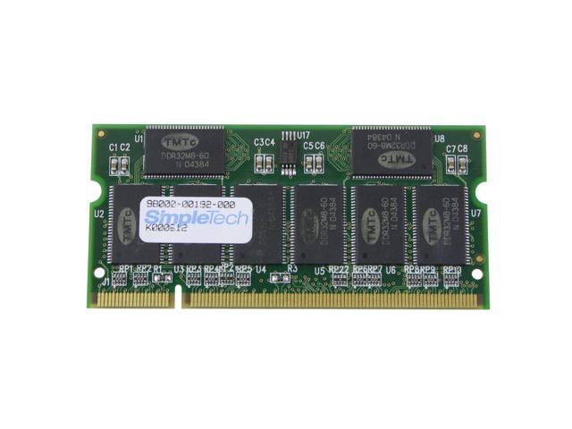 SimpleTech 512MB 200-Pin DDR SO-DIMM DDR 333 (PC 2700) Laptop Memory ...