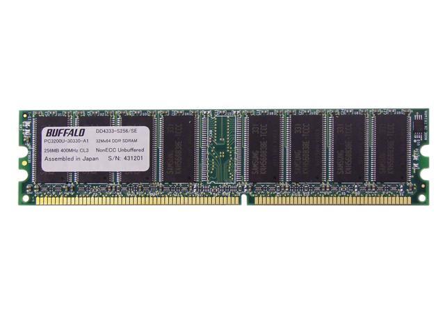 BUFFALO 256MB DDR 400 (PC 3200) System Memory Model DD4333-S256/SE ...