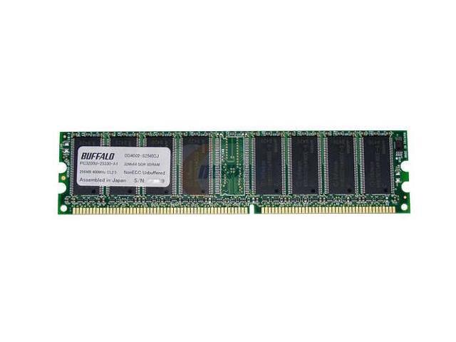 BUFFALO 256MB DDR 400 (PC 3200) System Memory Model DD4002-S256/ICJ ...