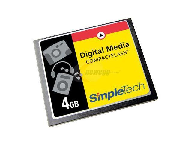 SimpleTech 4GB Compact Flash (CF) Flash Card Model STI-CF/4GB - Newegg.com