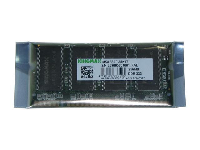 KINGMAX 256MB 200-Pin DDR SO-DIMM DDR 333 (PC 2700) Laptop Memory Model ...