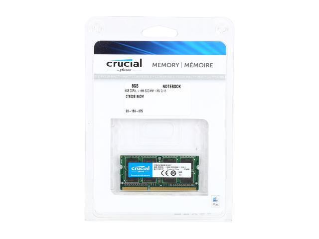 Crucial 8GB 204-Pin DDR3 SO-DIMM DDR3L 1866 (PC3L 14900) Memory for Mac Model CT8G3S186DM ...
