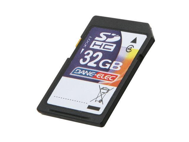 DANE-ELEC 32GB Secure Digital High-Capacity (SDHC) Flash Card Model DA ...