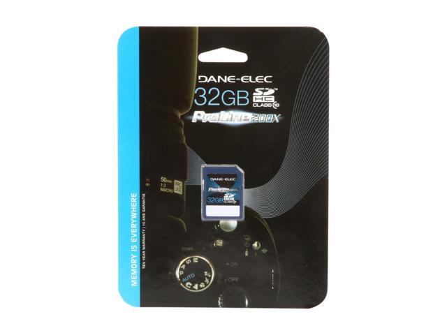 DANE-ELEC PRO 32GB Secure Digital High-Capacity (SDHC) Flash Card Model ...