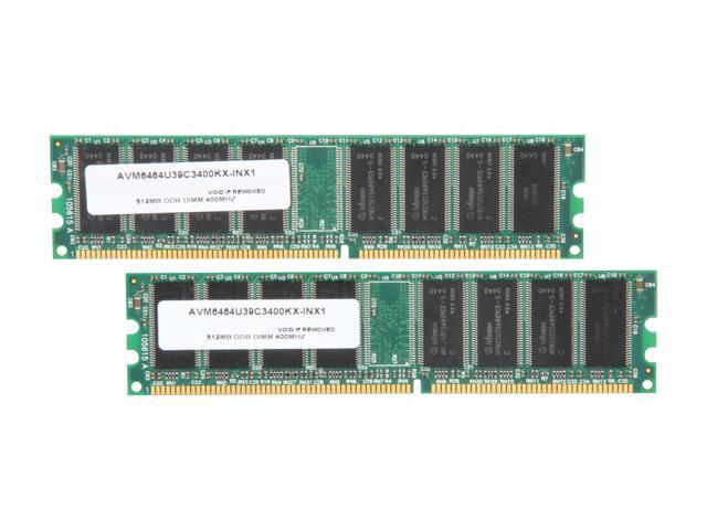 AllComponents 1GB (2 x 512MB) DDR 400 (PC 3200) Dual Channel Kit ...