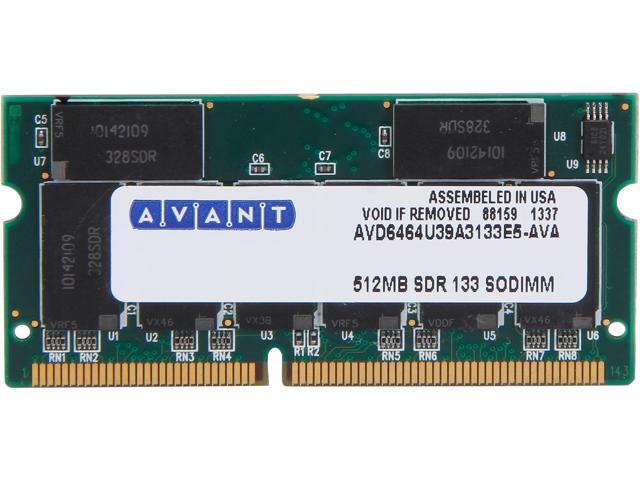 AllComponents 512MB 144-Pin SO-DIMM PC 133 Laptop Memory Model ...