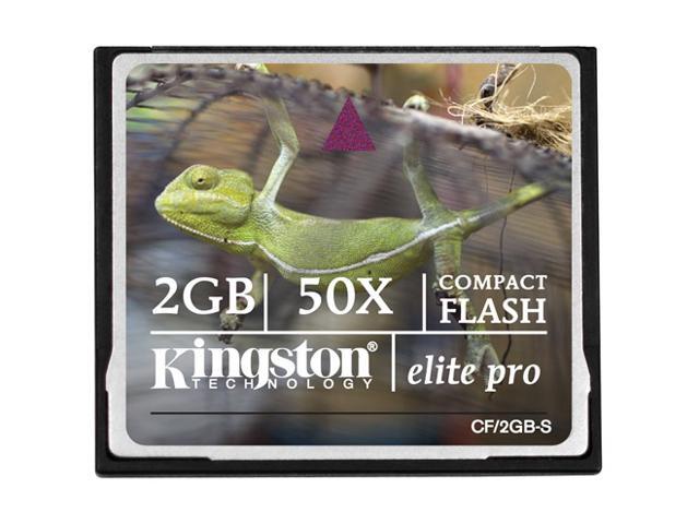Kingston Elite Pro 2GB Compact Flash (CF) Flash Card Model CF/2GB-S ...