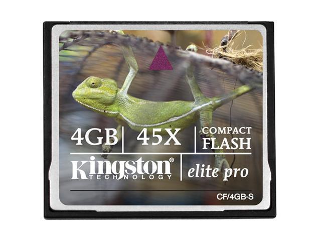 Open Box: Kingston Elite Pro 4GB Compact Flash (CF) Flash Card Model CF ...