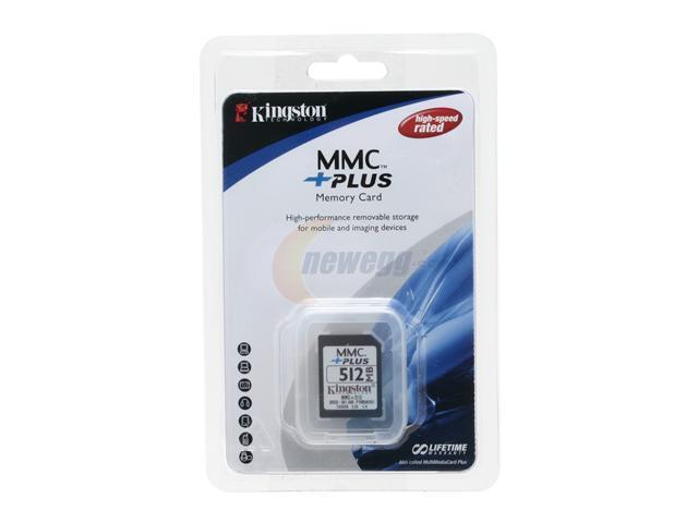 Kingston 512MB MultiMedia (MMC plus) Plus Flash Media Model MMC+/512 ...