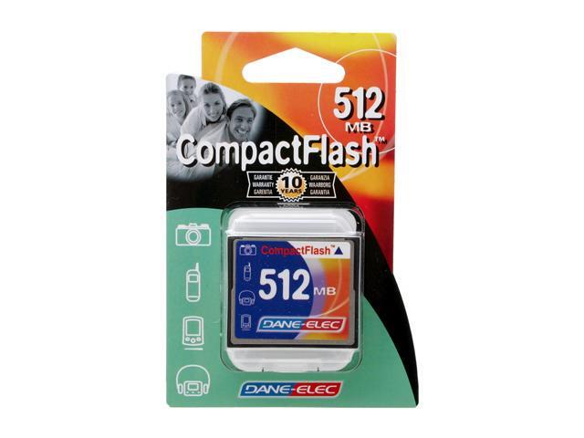 DANE-ELEC 512MB Compact Flash (CF) Flash Media Model DA-CF512 - Newegg.com