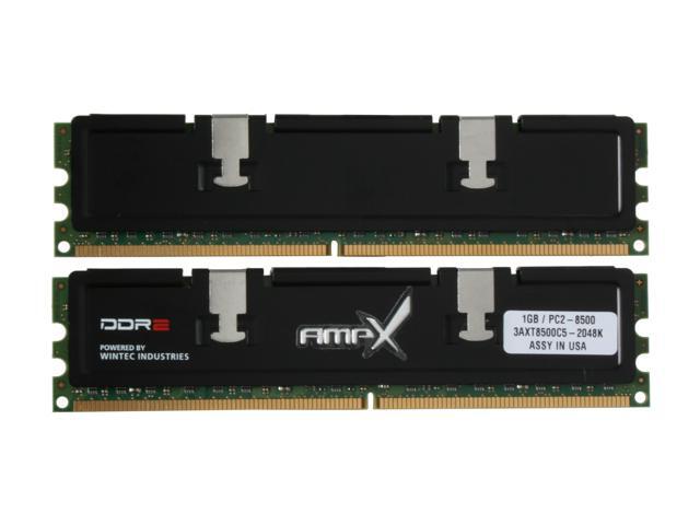 Wintec AMPX 2GB (2 x 1GB) DDR2 1066 (PC2 8500) Dual Channel Kit Desktop ...