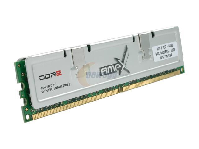 Wintec AMPX 1GB DDR2 800 (PC2 6400) Desktop Memory Model 3AXT6400SE5 ...