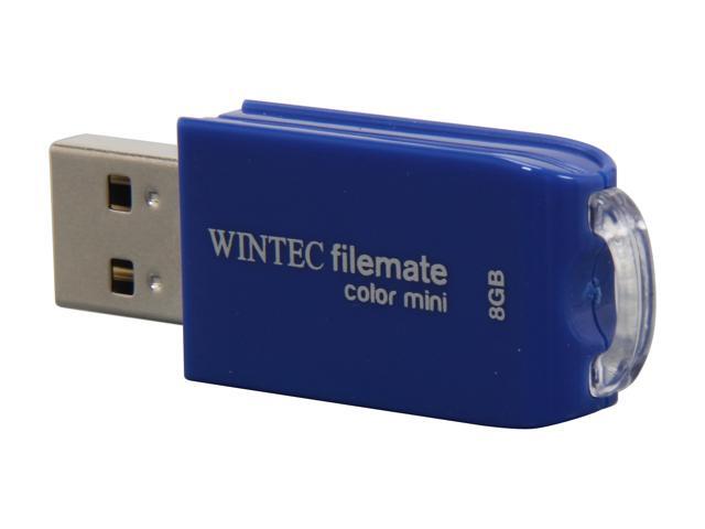 Open Box: Wintec FileMate Color Mini 8GB USB 2.0 Flash Drive (Blue ...
