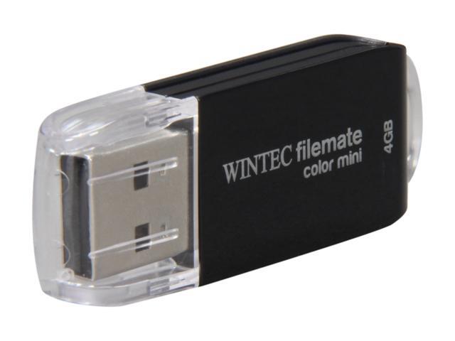 Wintec FileMate Color Mini 4GB USB 2.0 Flash Drive (Black) - Newegg.com