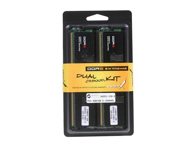 Wintec AMPX 1GB (2 x 512MB) DDR2 533 (PC2 4200) Dual Channel Kit ...