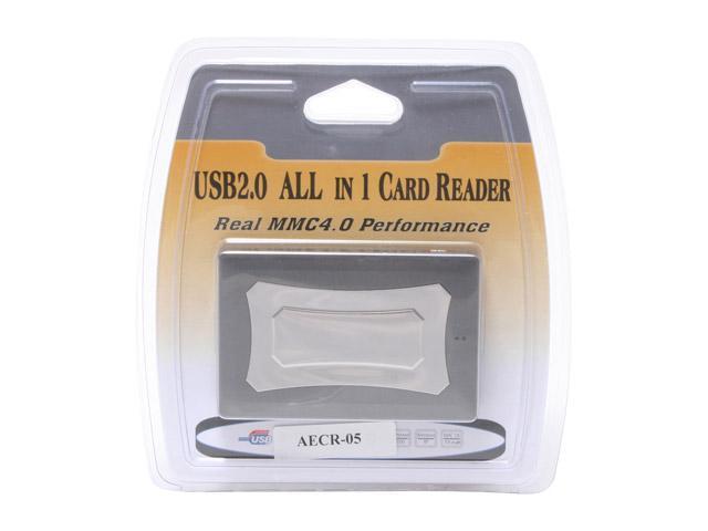 AMC AECR-05 USB 2.0 Real MMC 4.0 Performance Reader Support 43 Flash ...