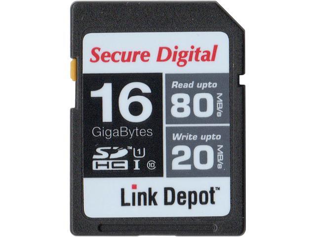 Link Depot 16GB Secure Digital High-Capacity (SDHC) Memory (Flash ...