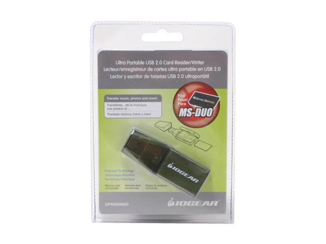 IOGEAR GFR202MSD Hi-Speed USB 2.0 Memory Card Reader / Writer for MS ...
