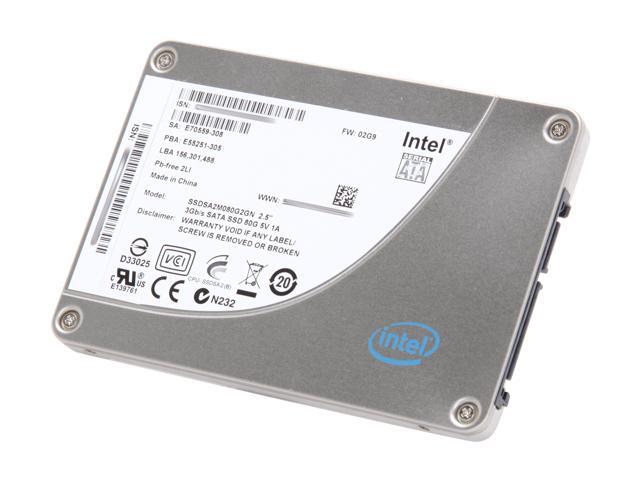 Intel X25-M Mainstream 2.5" 80GB SATA II MLC Internal Solid State Drive ...