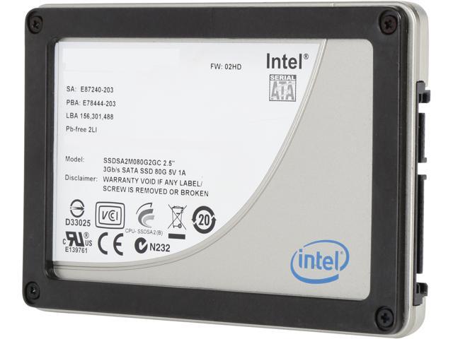 Refurbished: Intel X25 SSDSAM080G2GC 80GB Internal Solid State Drive ...