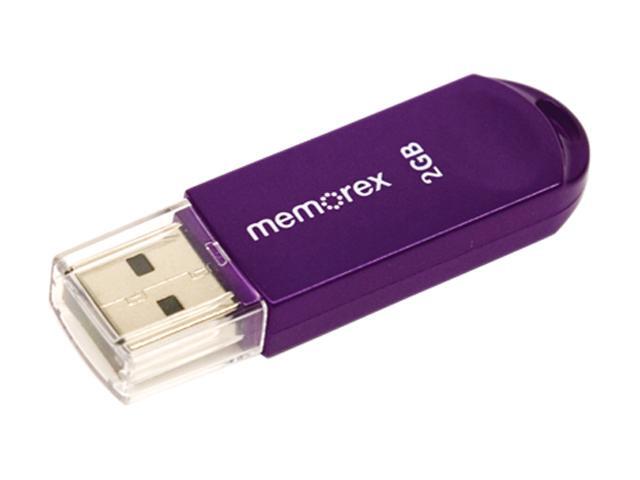 Memorex Mini TravelDrive 2GB USB 2.0 Flash Drive (Purple) - Newegg.com