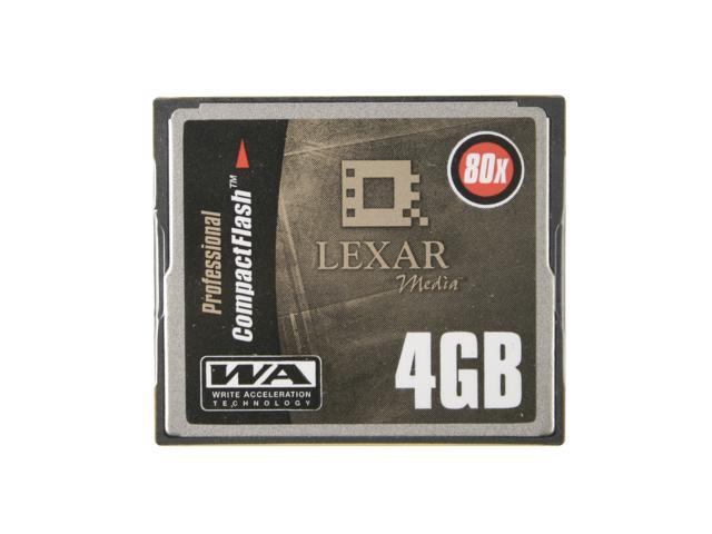 Lexar 4GB Compact Flash (CF) Flash Media Model CFB4GB-80-380 - Newegg.com