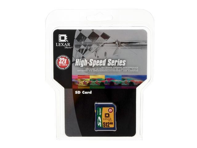 Lexar High-Speed 512MB Secure Digital (SD) Flash Media Model SD512-32 ...