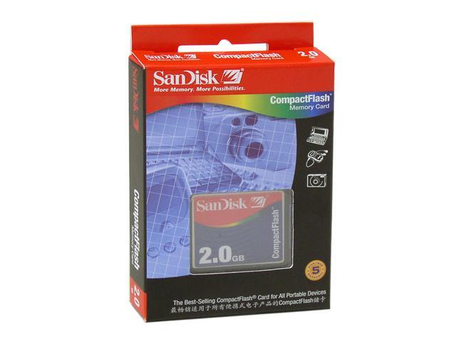 SanDisk 2GB Compact Flash (CF) Flash Media Model SDCFB-2048-768 ...