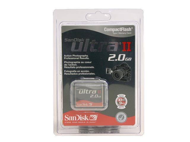 SanDisk Ultra II 2GB Compact Flash (CF) Flash Card Model SDCFH-2048-901 ...