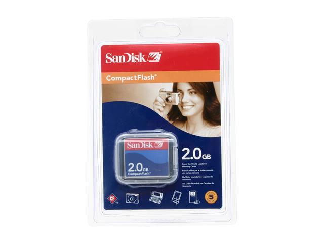 SanDisk 2GB Compact Flash (CF) Flash Card Model SDCFB-2048-A10 - Newegg.com